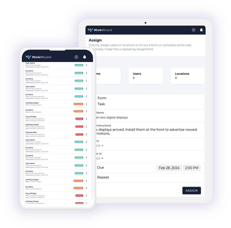 WorkWizard | Tasks, Forms, and Checklists
